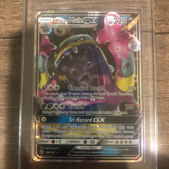 Pokemon | Other | Pokmon Alolan Muk Gx | Poshmark